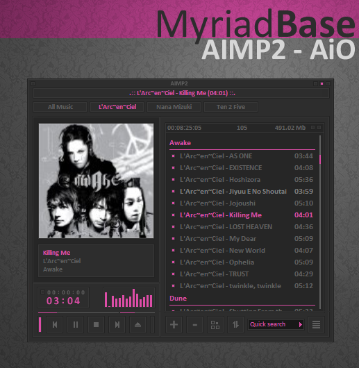 MyriadBase AiO for AIMP2 by Slifer2006 on DeviantArt