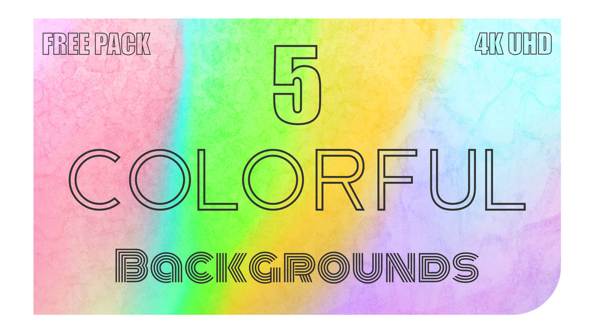 Free Pack - 5 Colorful Backgrounds - 4K UHD by IRIDYSCENZIA on DeviantArt