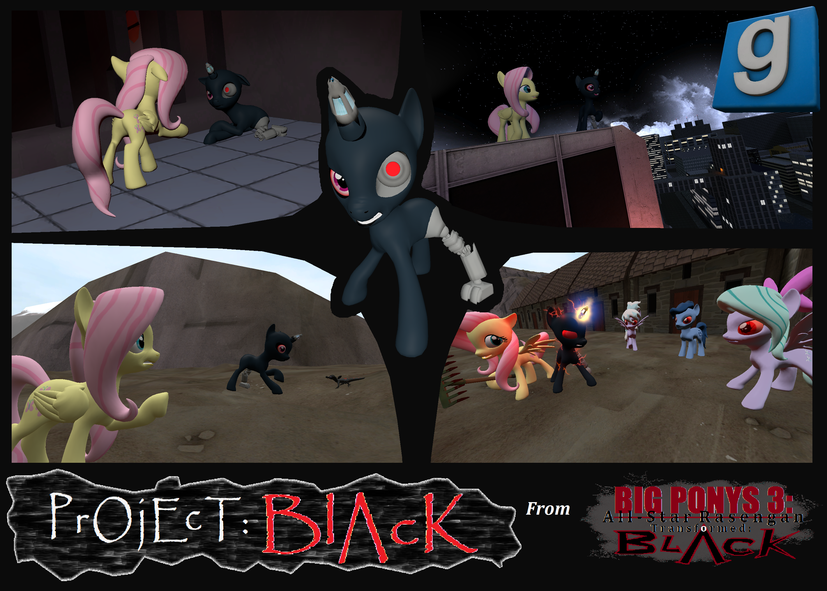 Gmod MLP - BP3 - Project: BL/\CK [DL] by blackheartzero on DeviantArt