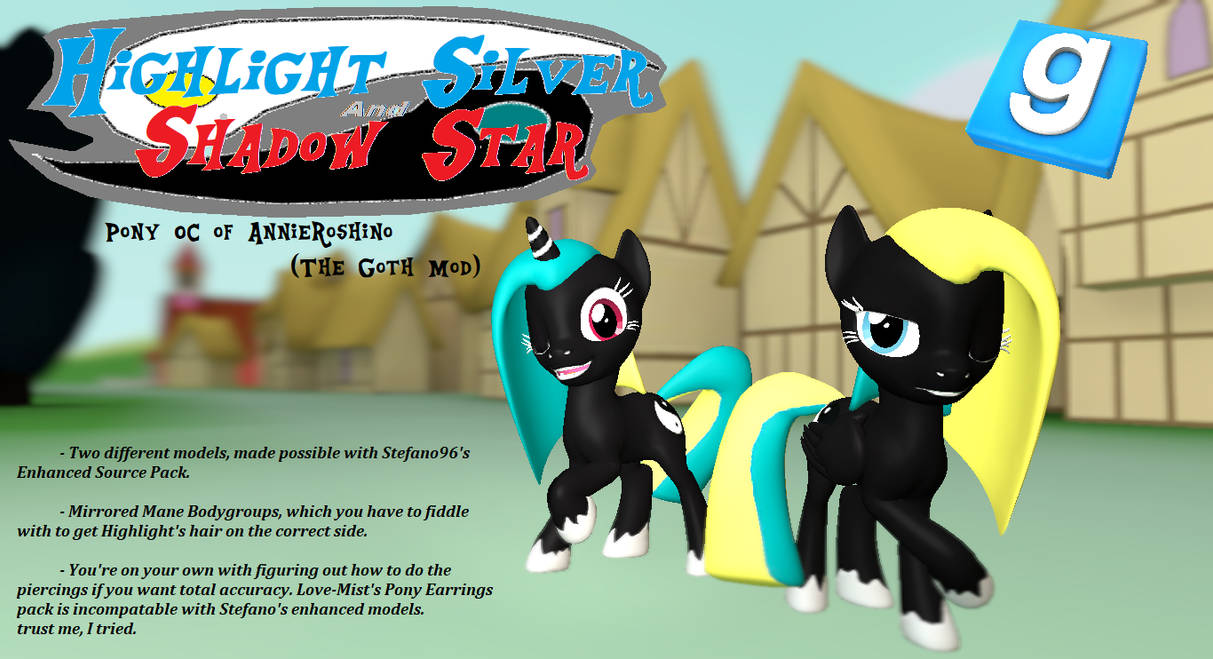 MLP Gmod - Highlight Silver/Shadow Star [DL] by blackheartzero on ...