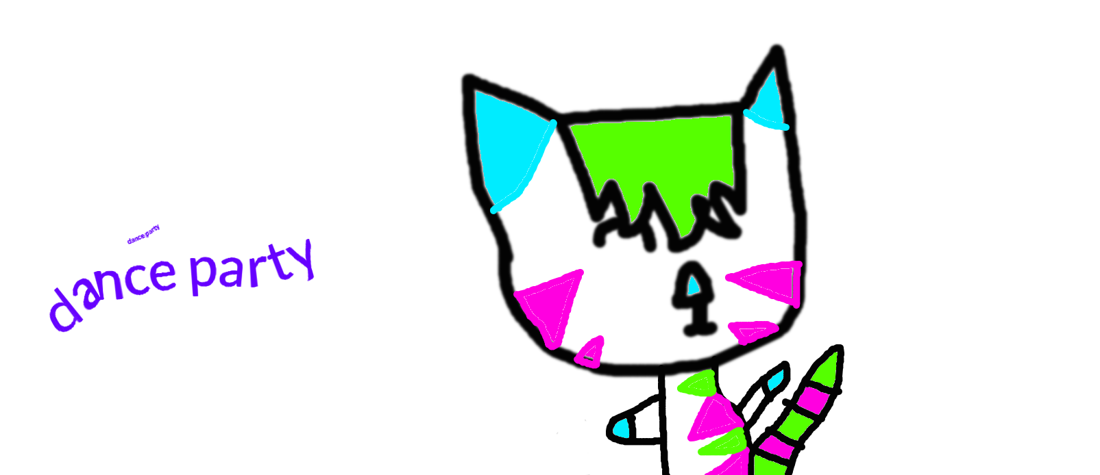 free dance party cat adoptable by eaglewingwarriorcat on DeviantArt