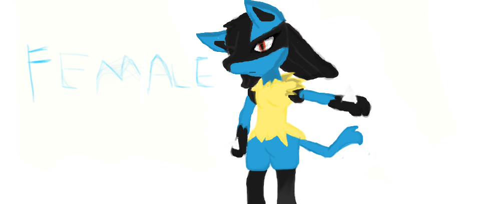 Female Lucario By Anastefanny On Deviantart