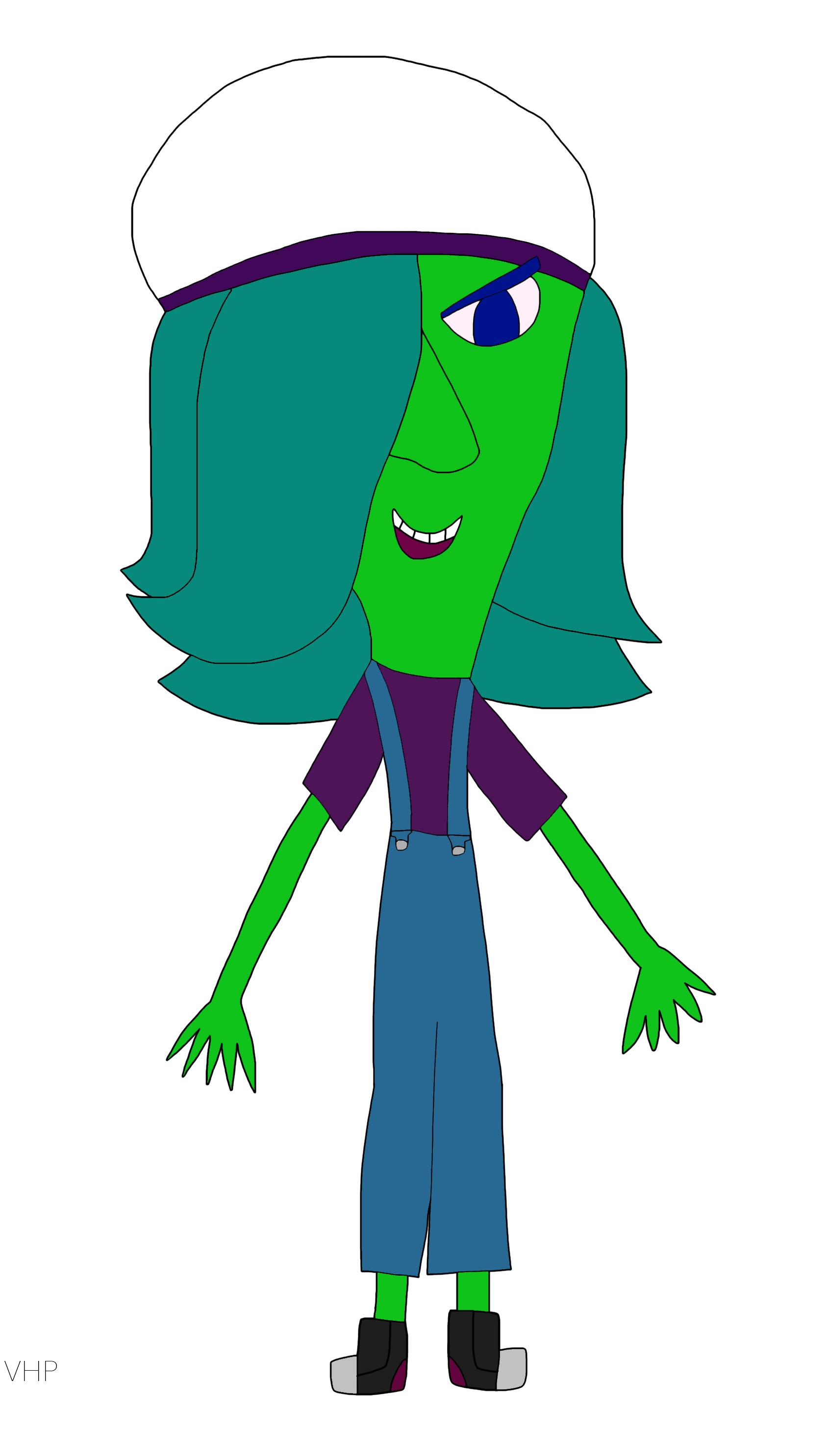 Ivy in overalls by VapinHotPink on DeviantArt