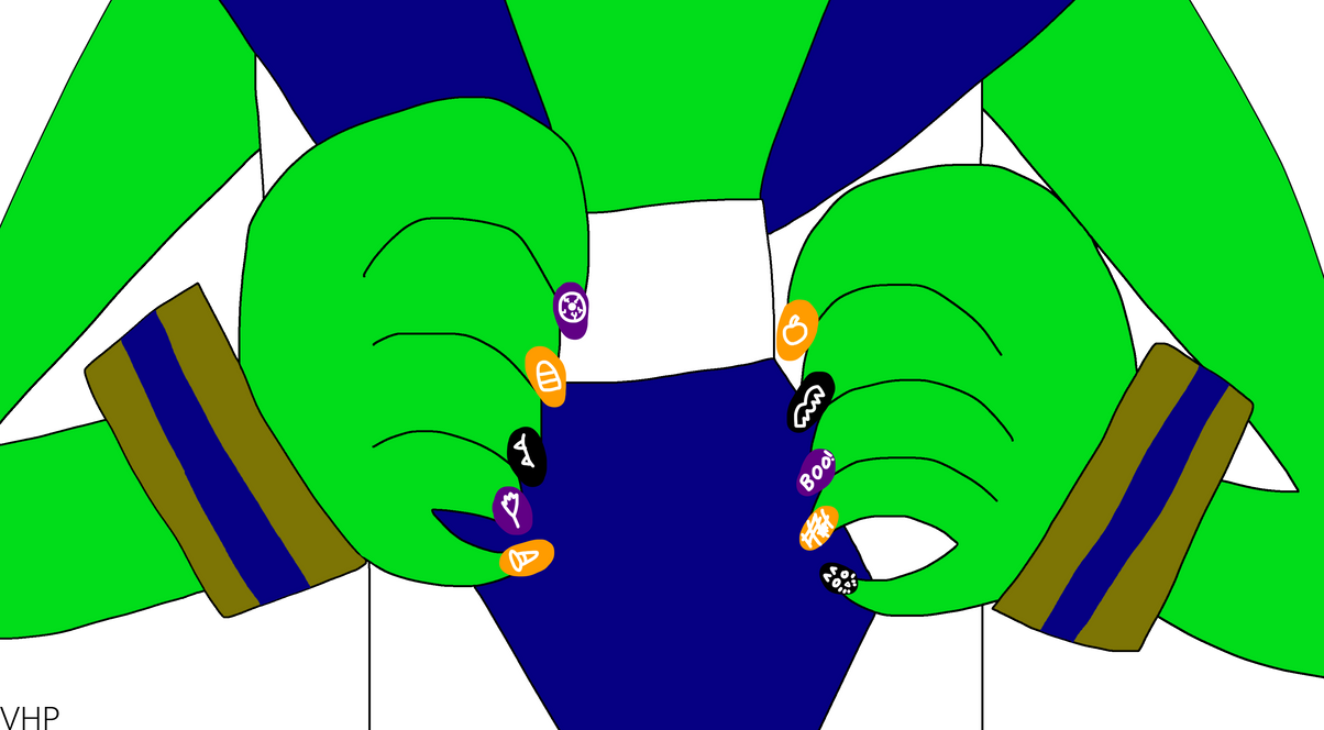 Ivy's Halloween nails by VapinHotPink on DeviantArt