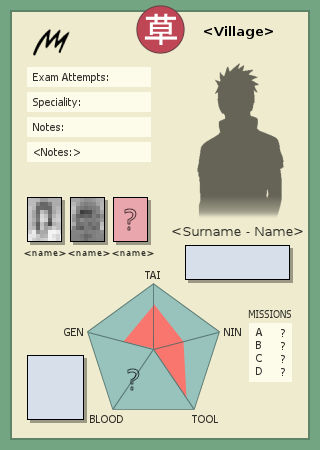 Ninja Info Card Template by AJUST on DeviantArt