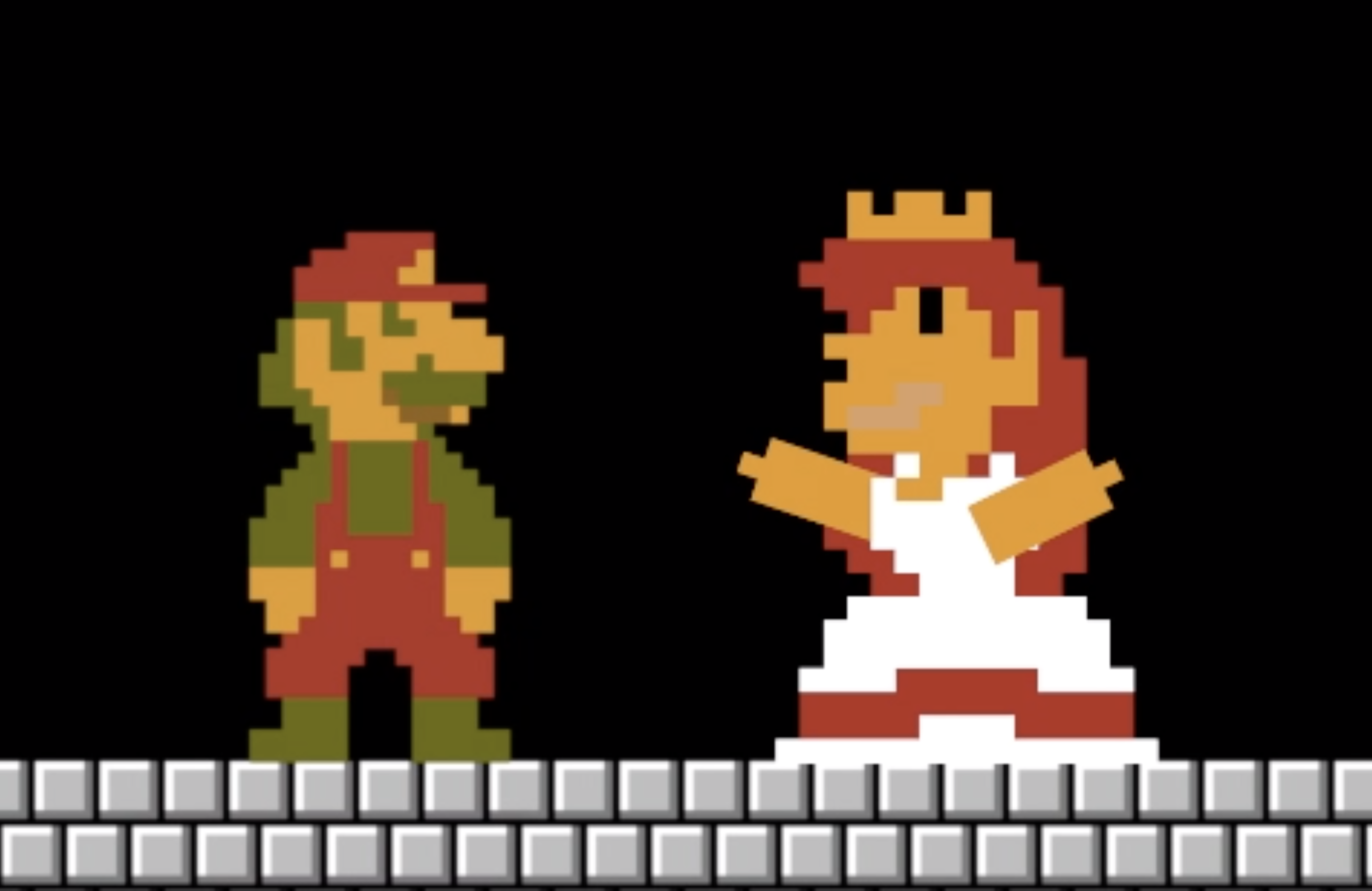 Super Mario Rescues The Princess (8bit) by Koridai011 on DeviantArt