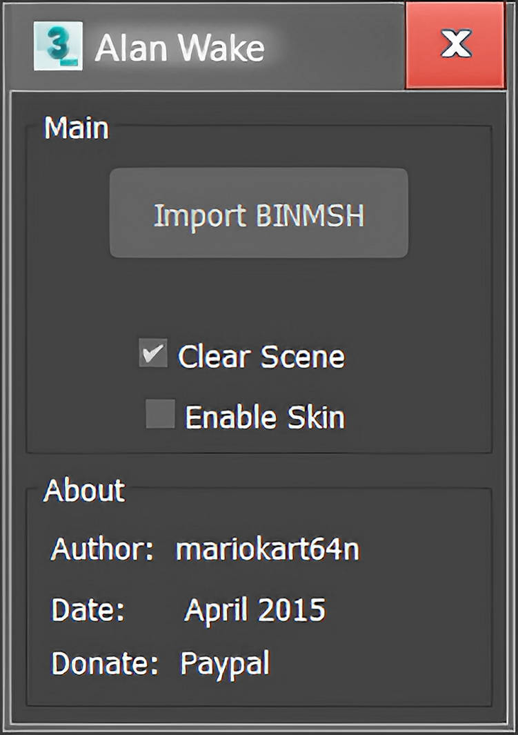 Maxscript: Alan Wake Mesh Importer by mariokart64n on DeviantArt
