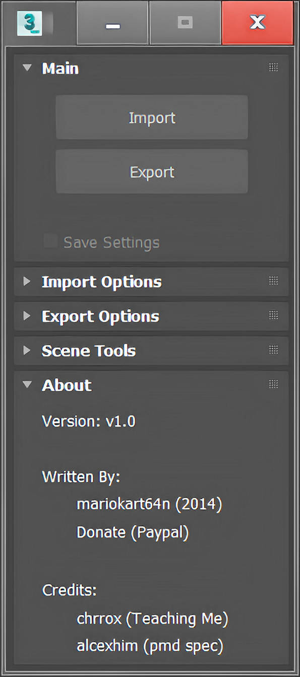 Maxscript Pmx Tool For 3dsmax By Mariokart64n On Deviantart