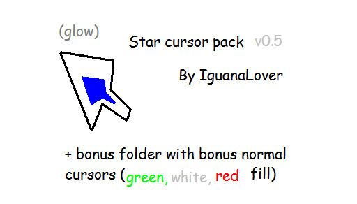 Star Cursor Pack v0.5 by IguanaLover by IguanaLover on DeviantArt
