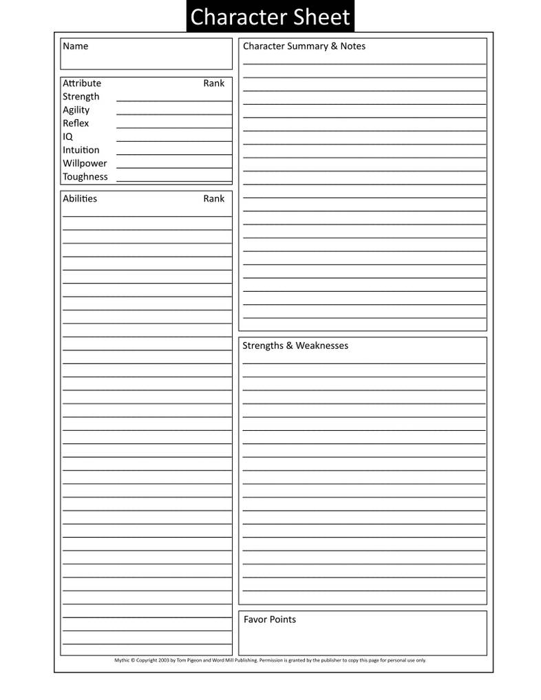 Mythic Character Sheet with Expanded Ability Frame by exarobibliologist ...