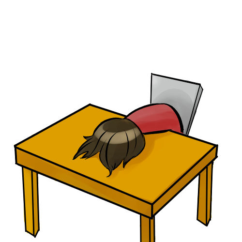 Head Meets Desk By Cloudriven On Deviantart