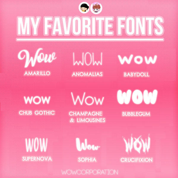 WowFonts by WowCorporation on DeviantArt