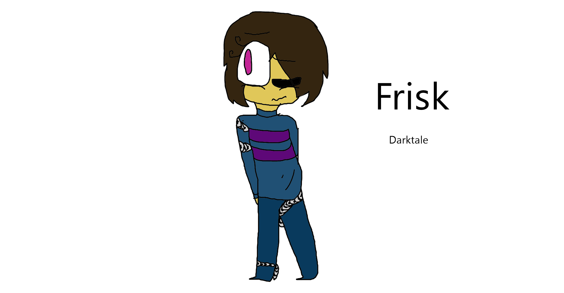 Darktale Frisk by Wavinqq on DeviantArt