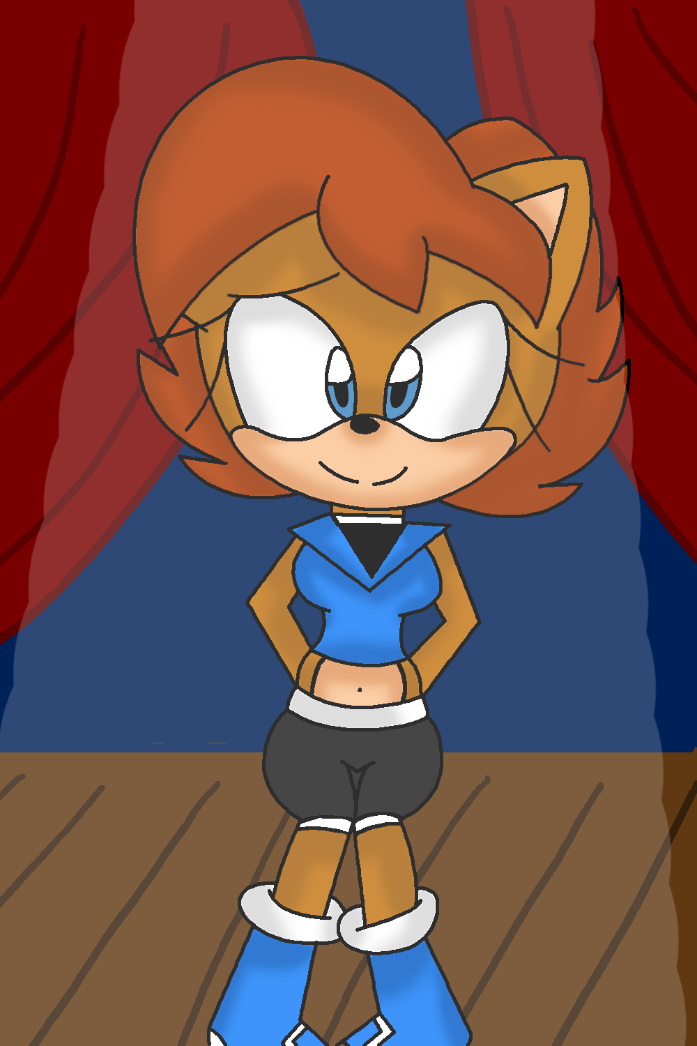 Sally Acorn by Silvitrine on DeviantArt