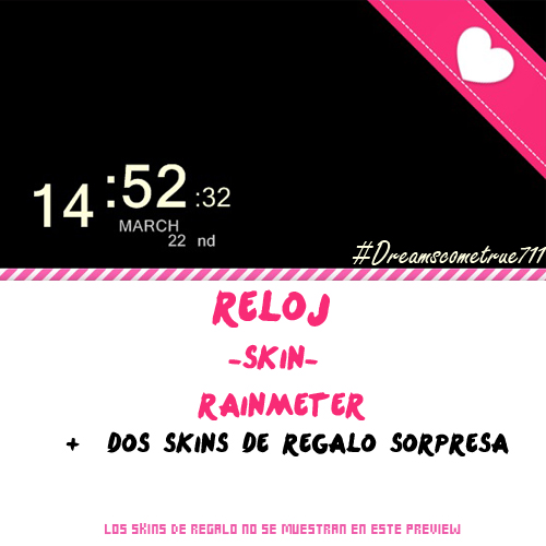 Reloj, clock |SKINS|Rainmeter. by Dreamscometrue711 on DeviantArt