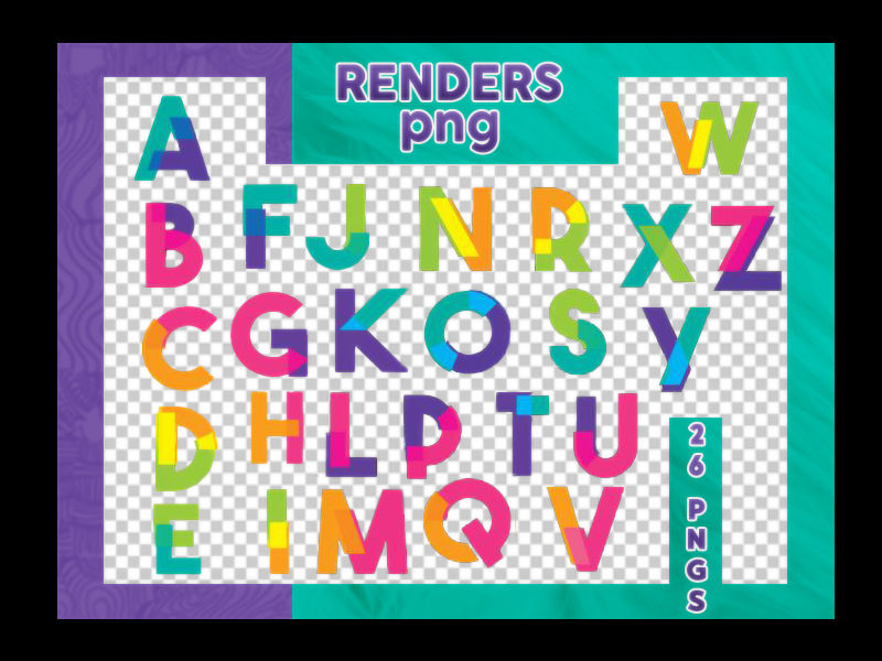 Renders Png - Alphabet by reeawhatever on DeviantArt