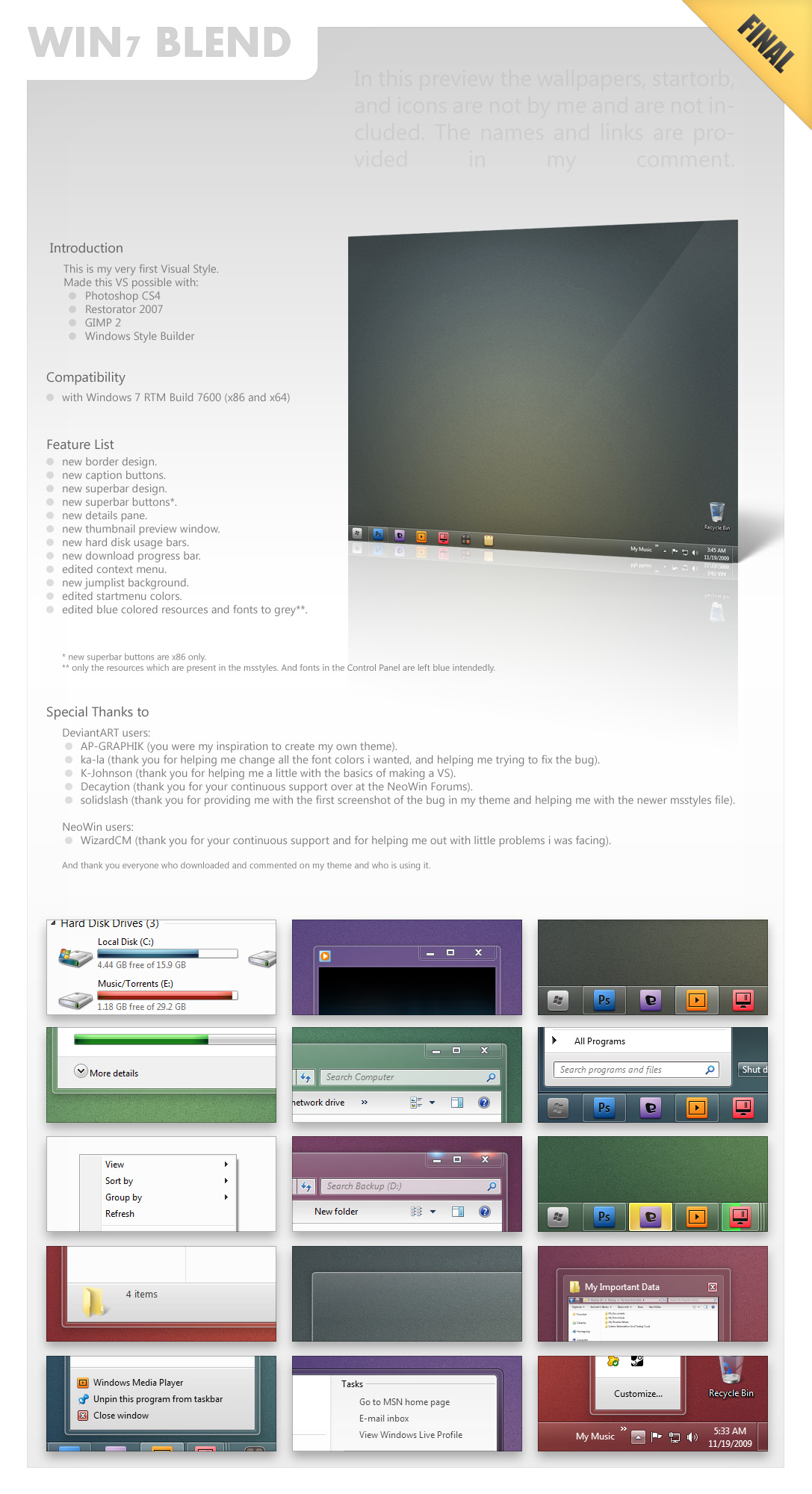 Win7-Blend for Windows 7 v1.8 by zainadeel on DeviantArt