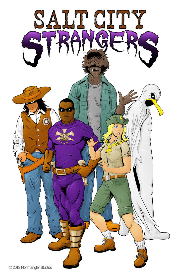 Salt City Strangers Team Pose Studio Poster Art by hoffmangler on ...