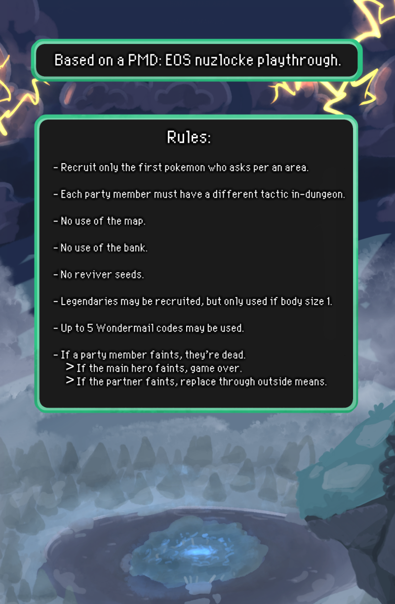 On Borrowed Time: PMD:EOS Nuzlocke Rules by Wooled on DeviantArt