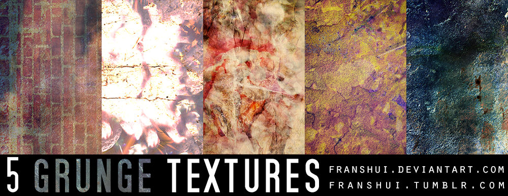 5 Grunge textures by Franshui on DeviantArt
