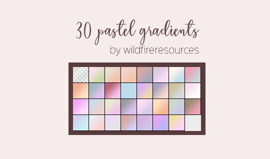 pastel gradients @wfres by wildfireresources on DeviantArt