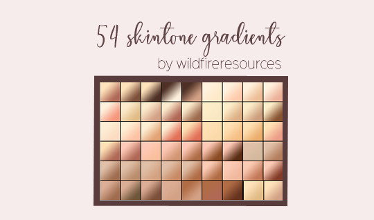skin gradients @wfres by wildfireresources on DeviantArt