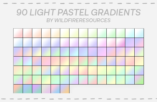 light pastel gradient pack by wildfireresources on DeviantArt
