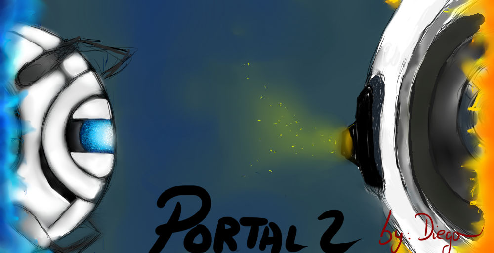 PORTAL FAN ART. by: Diego/Clarium by ClariumDraws on DeviantArt