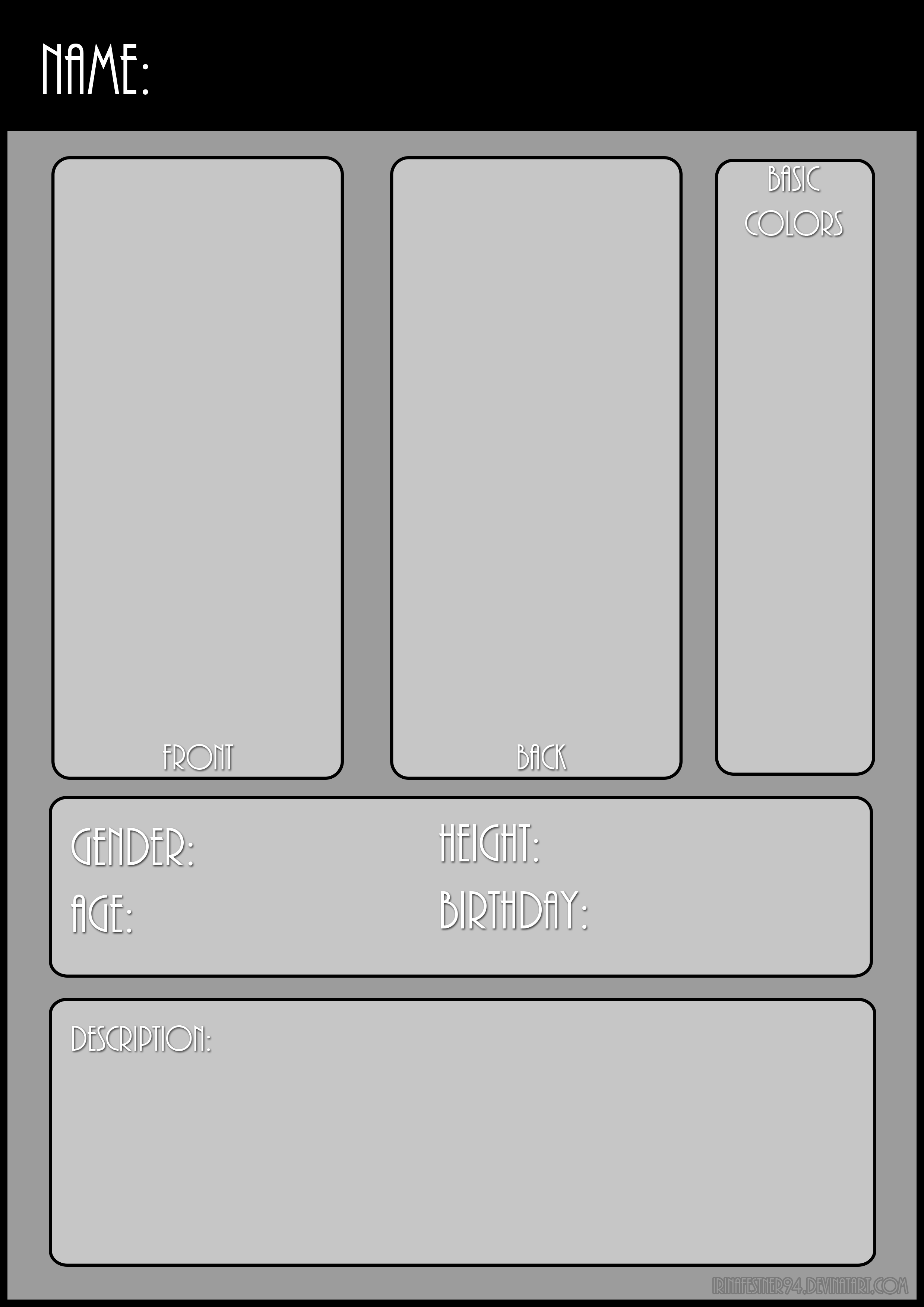 OC Reference [Blank] by Izumi-sen on DeviantArt