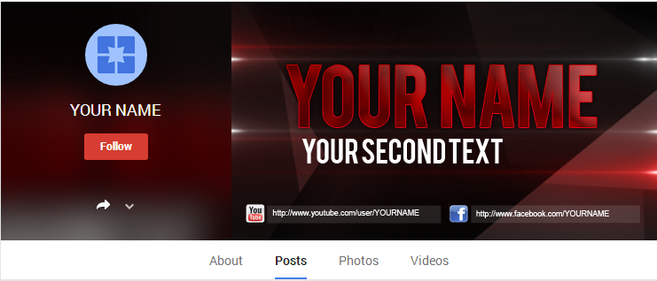 Google + Cover TEMPLATE .PSD by AlbaniaGraphicDesign on DeviantArt