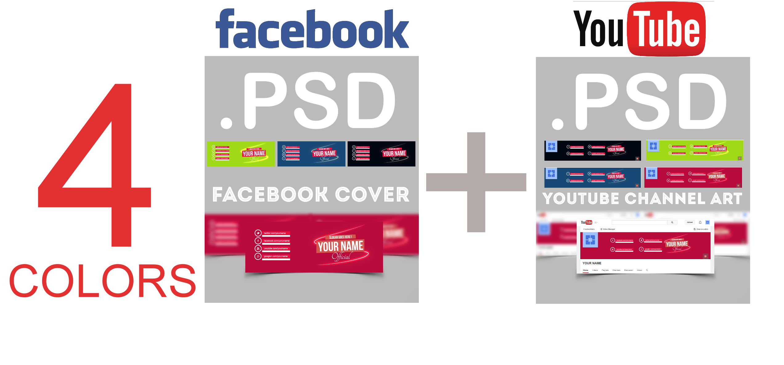 Facebook cover + Youtube channel art .psd by AlbaniaGraphicDesign on ...