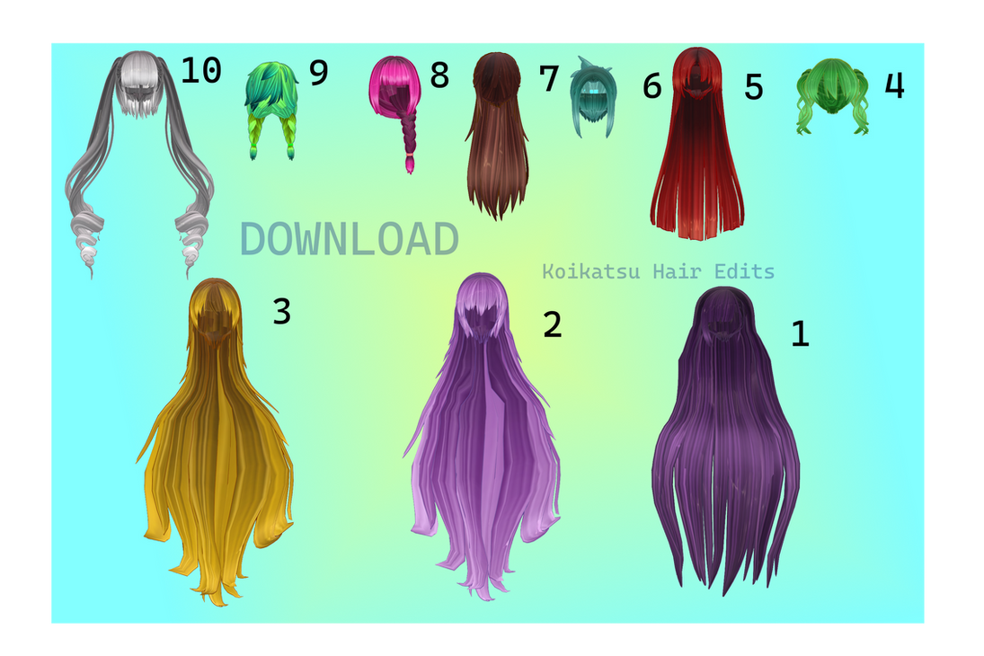 MMD - Hair Edits *DL* by LetAikoSellUGeico on DeviantArt