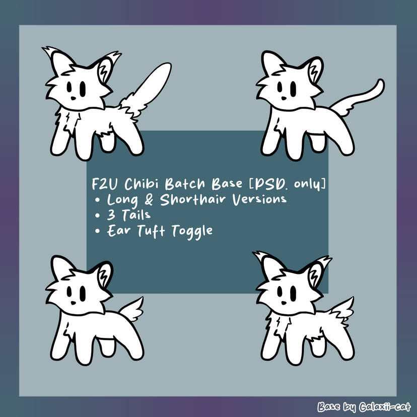 F2U Chibi Cat Batch Base by Galaxii-cat on DeviantArt