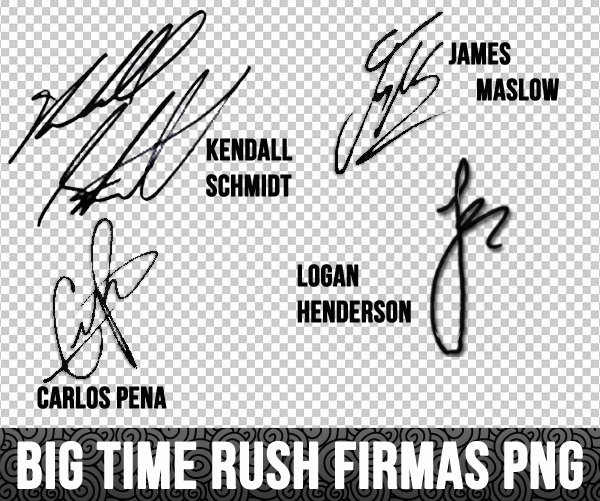 Big Time Rush Firmas Png ZIP by LissetteRusher on DeviantArt