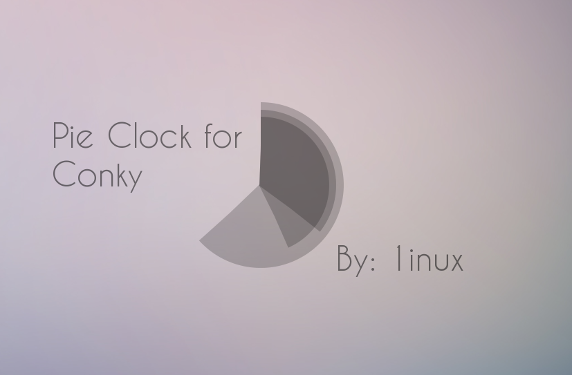 Pie Clock for Conky by 1inux on DeviantArt