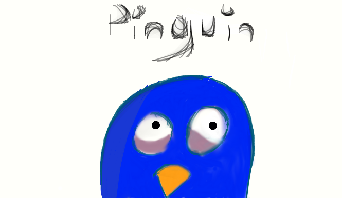 Blue pinguin by Blehe-otaku on DeviantArt