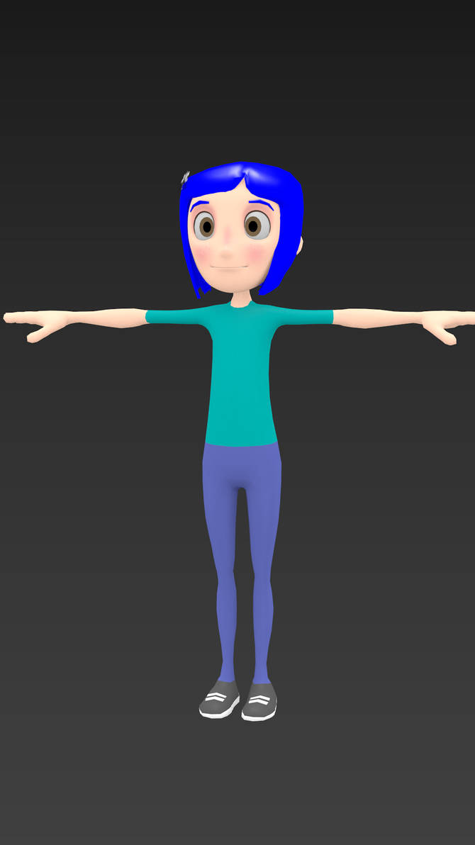 Coraline Rigged 3d Model by Antimator2020 on DeviantArt