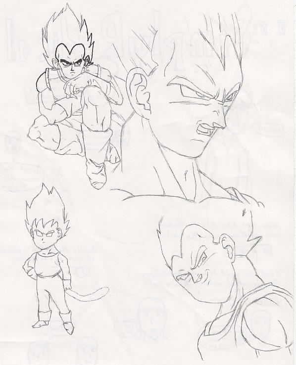 Different Vegetas by vampiravalerious16 on DeviantArt