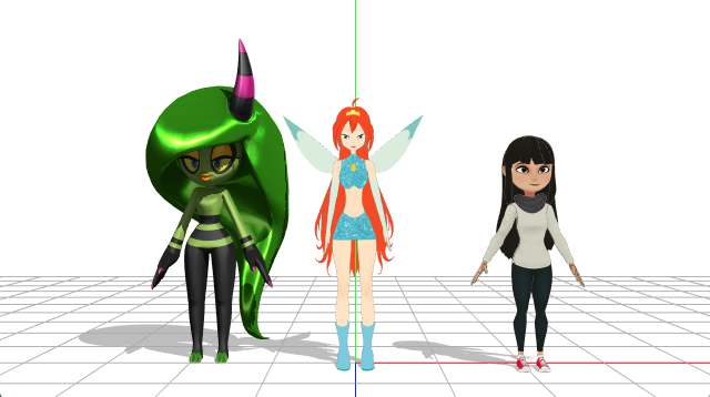 MMD The girls by Popgamer06 on DeviantArt