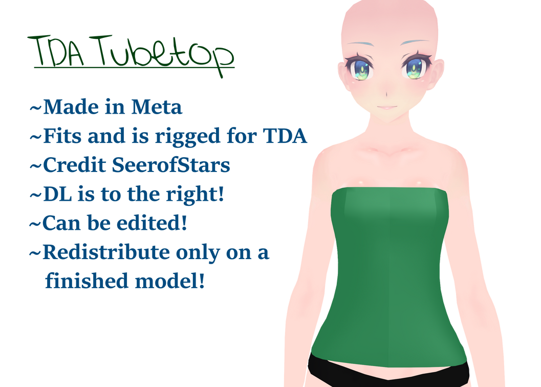 MMD TDA Tube Top (DL) by SeerofStars on DeviantArt