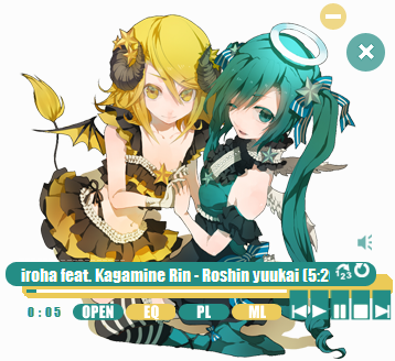 Miku x Rin Winamp by Kaza-SOU on DeviantArt