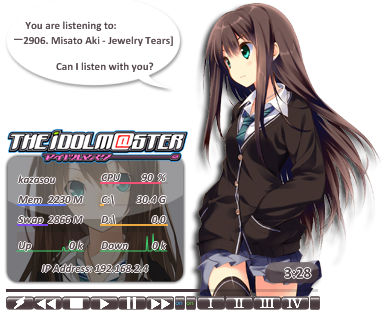 Rin Shibuya Rainmeter by Kaza-SOU on DeviantArt