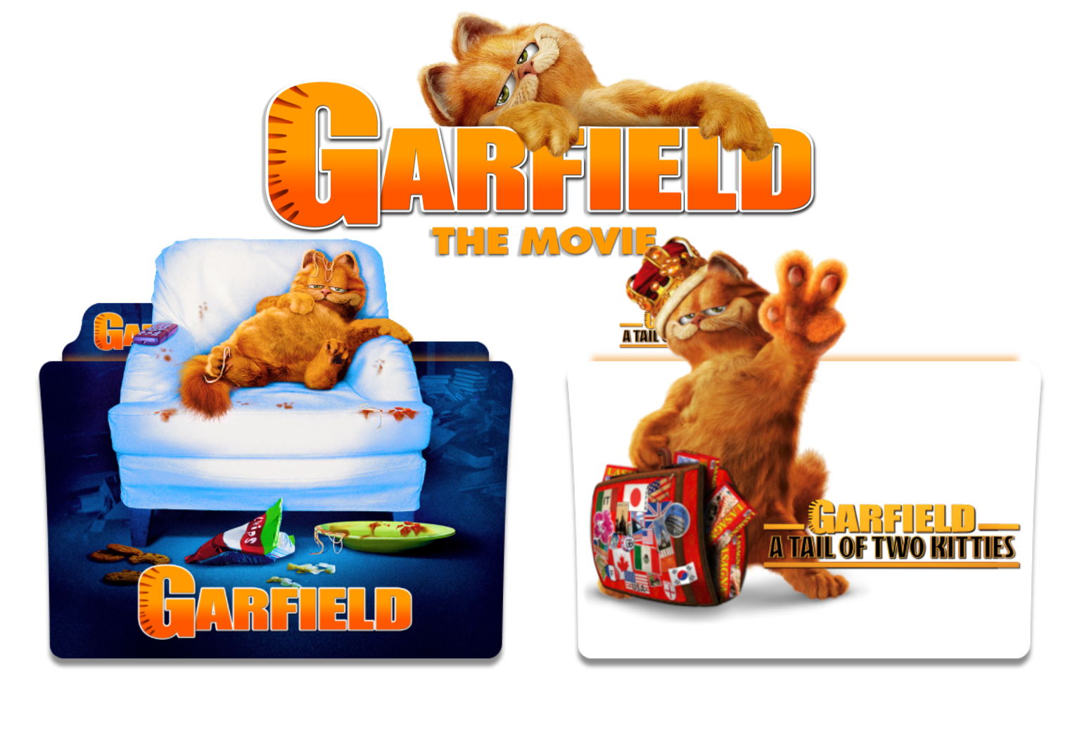 Garfield Duology Movie Folder Icons by MrNMS on DeviantArt