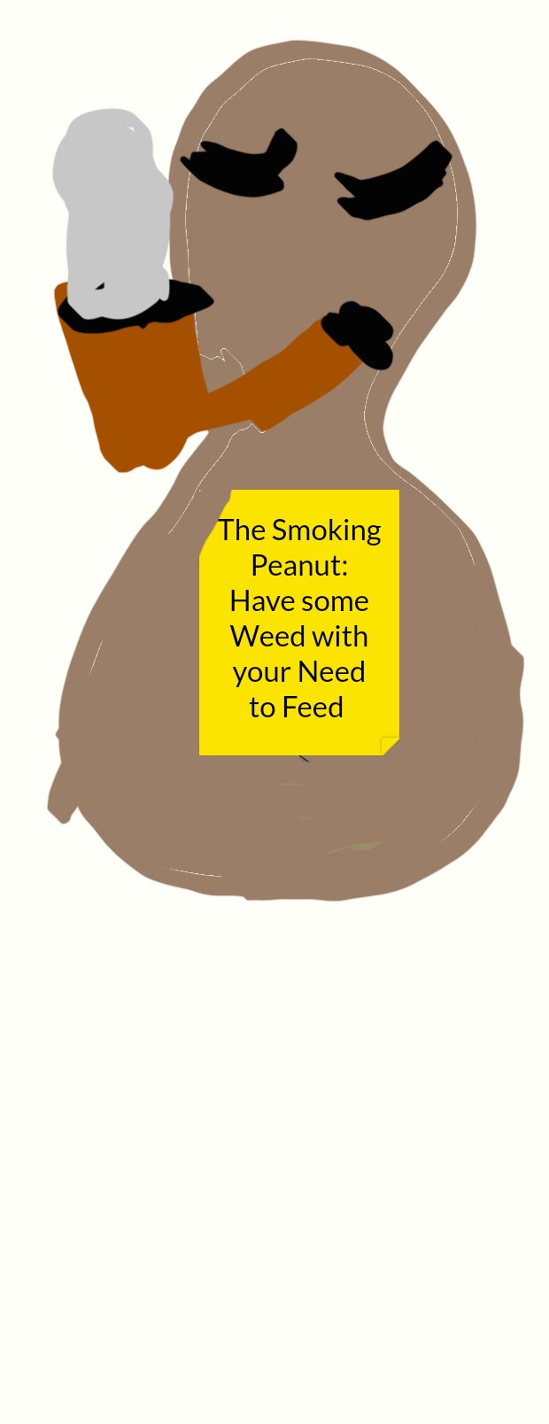 The Smoking Peanut Ad by DaOneTrueJollyJoe on DeviantArt