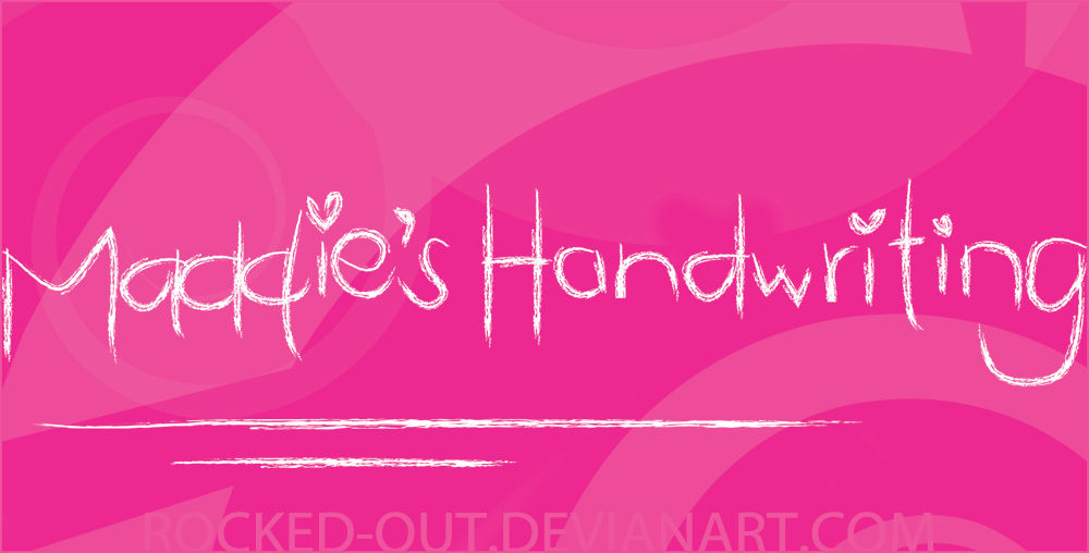 Maddie's Font :DD .ttf by oridzuru on DeviantArt