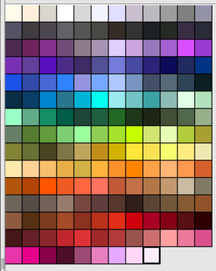 Flight Rising Color Swatch by Fiendish-Thingie on DeviantArt