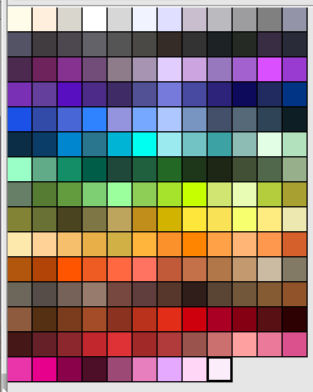 Flight Rising Color Swatch by Fiendish-Thingie on DeviantArt