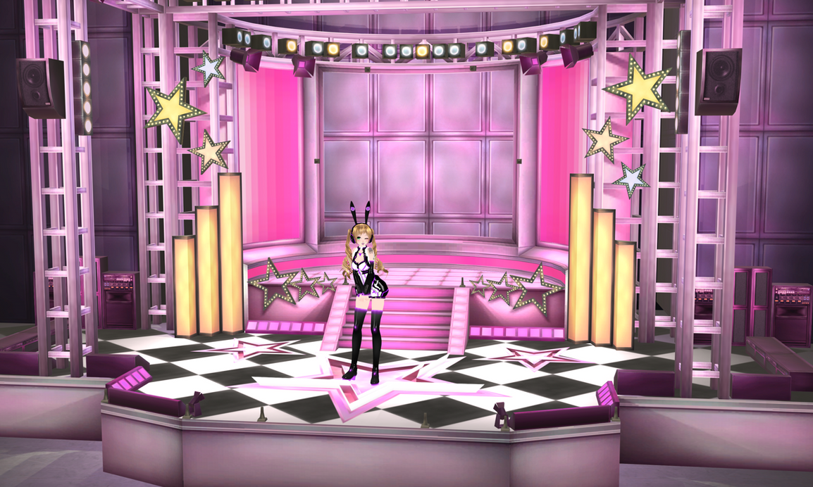 MMD Pink Stage [DL] by Freya-Vhal on DeviantArt