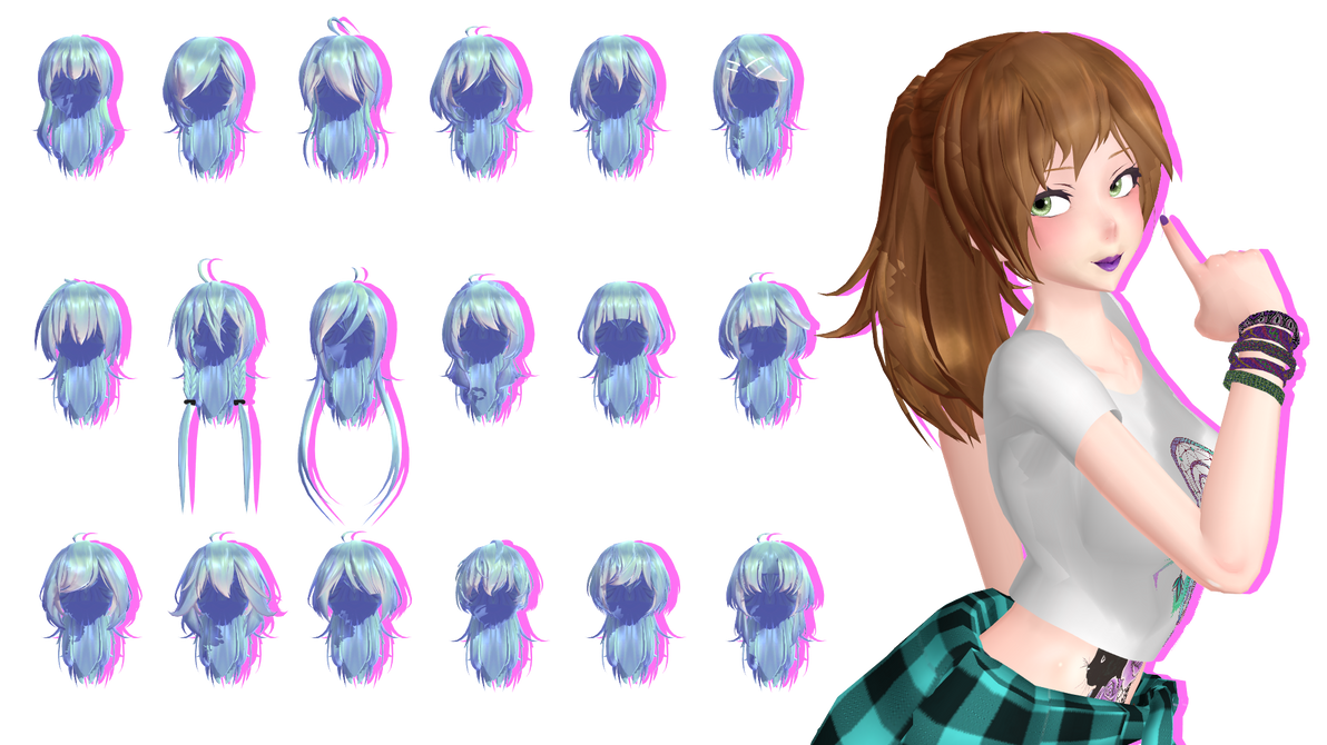 [DL] Hair Pack #17 by Freya-Vhal on DeviantArt