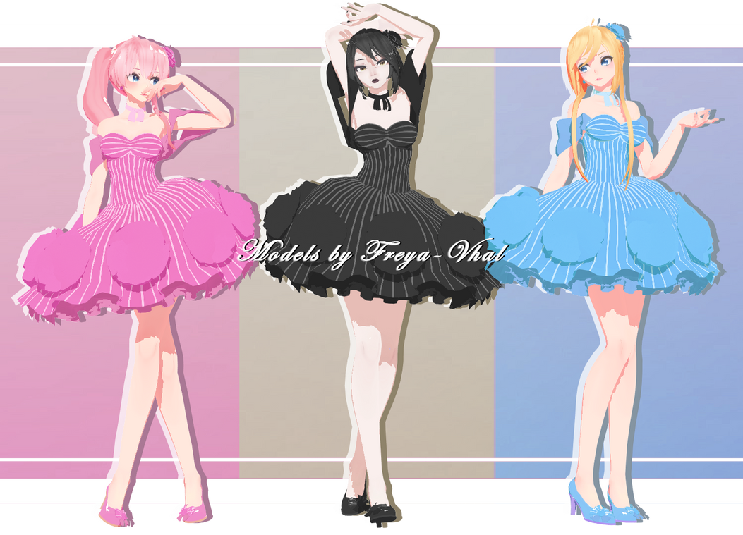 [DL] Fancy Roses Lily, Luka, Mew by Freya-Vhal on DeviantArt
